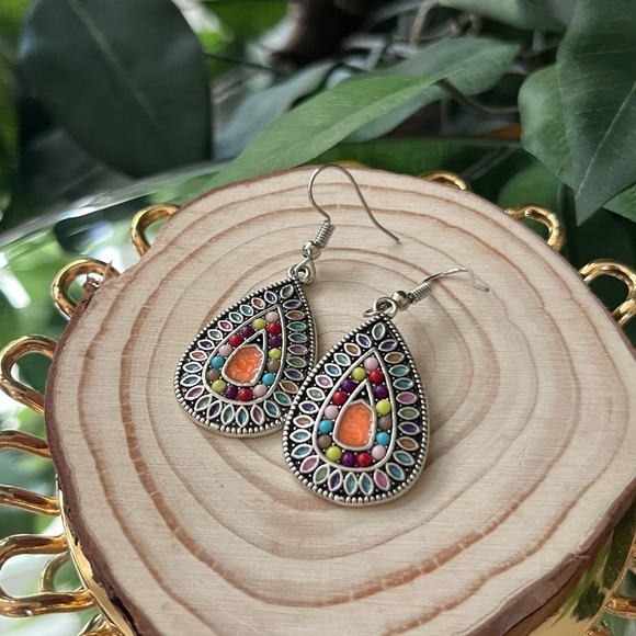 Jewelry | Colorful Teardrop Earrings | Poshmark